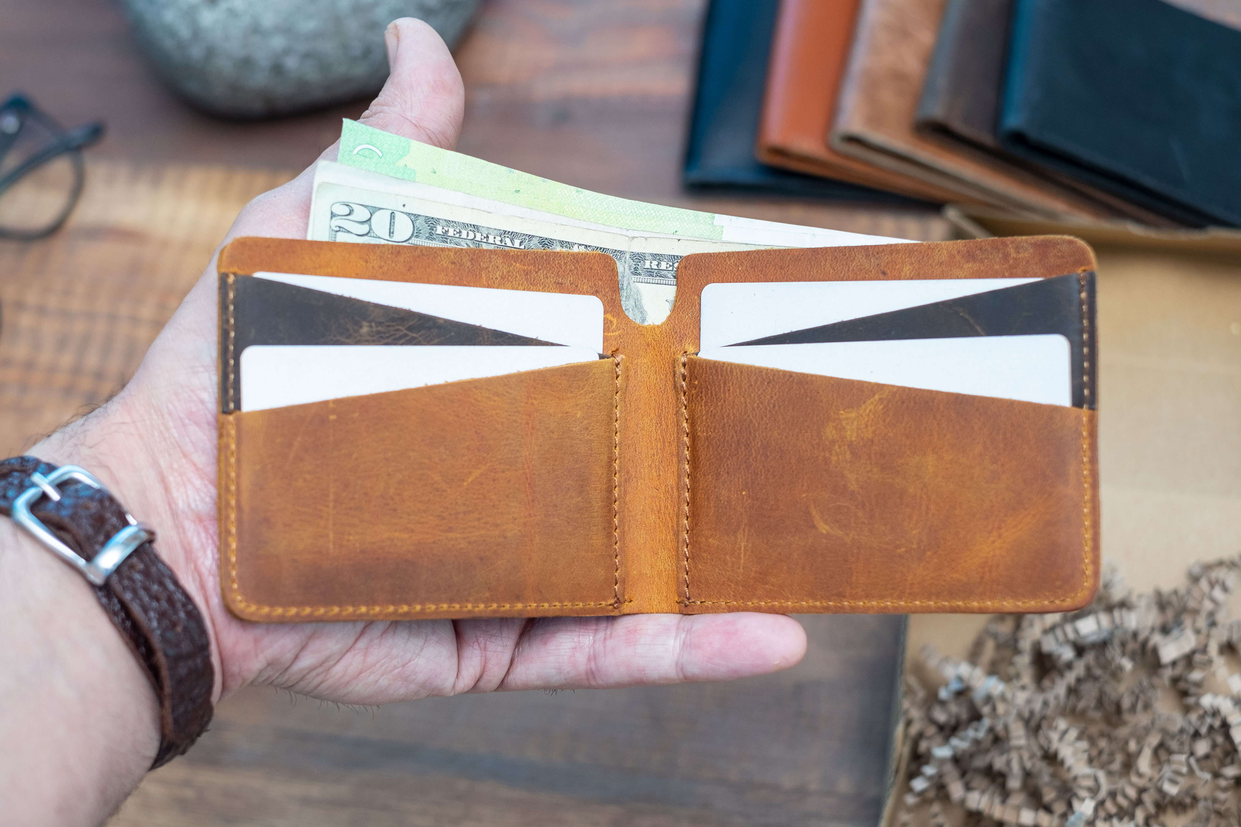 Raw Wallet 4+1 Özel Tasarım Gerçek Deri Cüzdan - 525.00