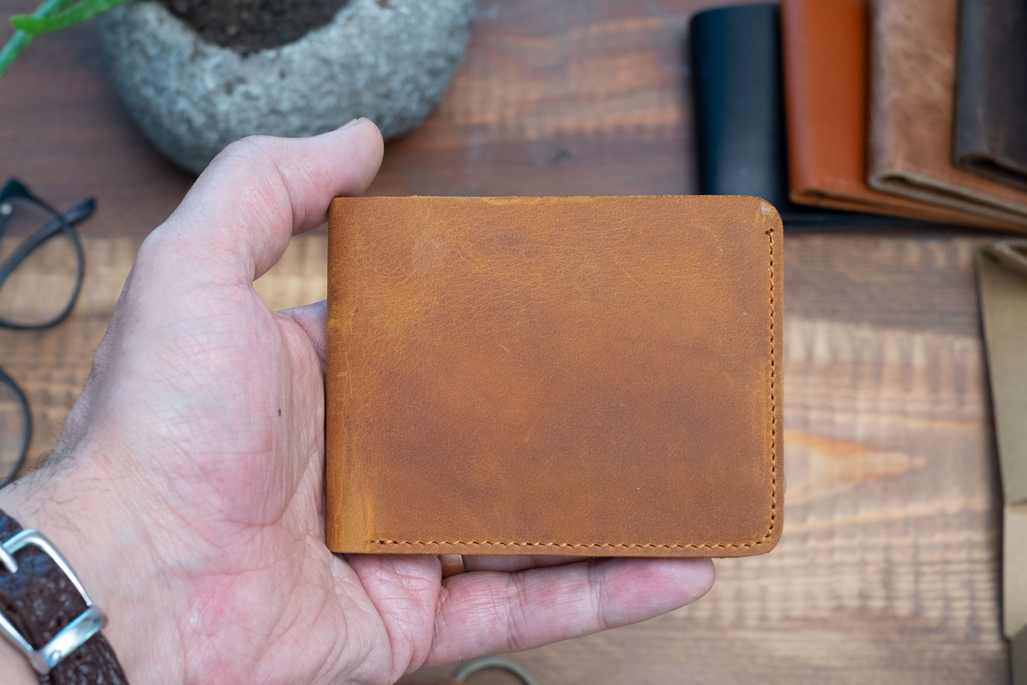 Raw Wallet 4+1 Özel Tasarım Gerçek Deri Cüzdan - 525.00