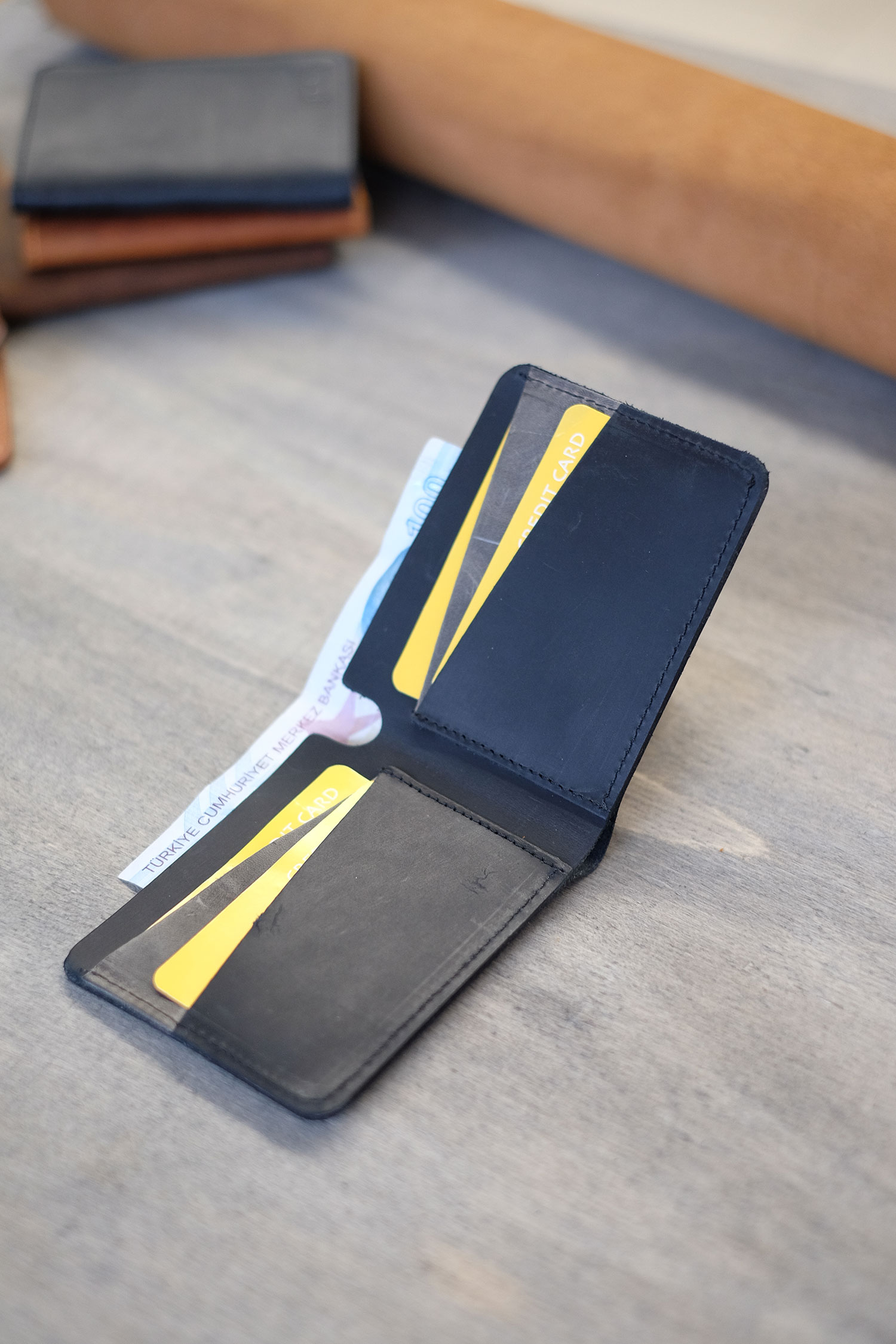 Raw Wallet 4+1 Özel Tasarım Gerçek Deri Cüzdan - 525.00